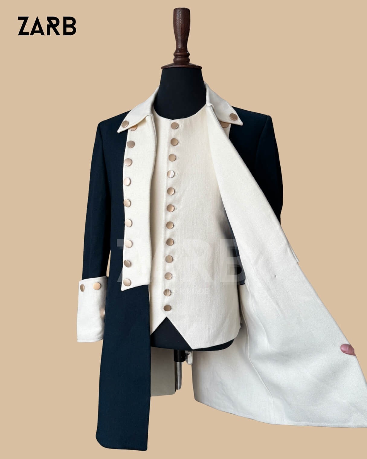 Revolutionary War Coat Navy Blue | Colonial Officer Uniform | George ...