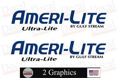 Ameri-Lite Ultra Lite Camper RV Vinyl Decal Sticker Graphics Stickers 2 ...