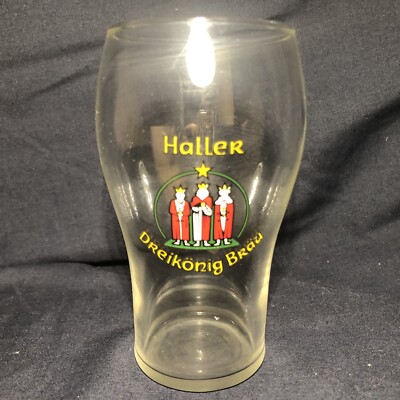 German Beer Glass .25 Liter Baller Dreikonig Brau | eBay