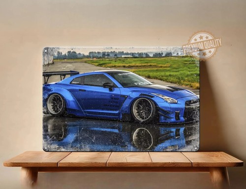 Nissan Gtr Liberty Walk Car Metal Poster Tin Sign 20x30cm Collectable ...