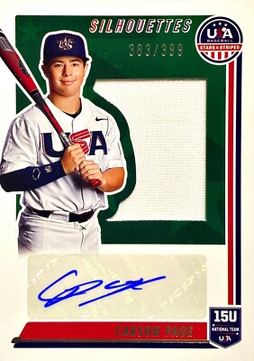 Carson Page 2022 Panini Stars & Stripes #d/399 USA National Team Auto # ...