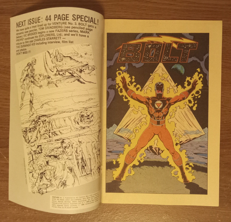 Venture Comic Book Issue # 2 (AC Comics, 1986) Excellent Condition | eBay