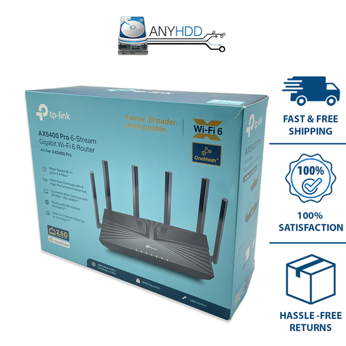 NEW TP-Link Archer AX5400 Pro Dual-Band Wi-Fi 6 Router - Black | eBay