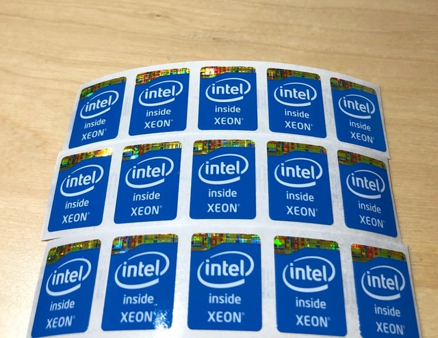 OEM Intel Xeon Inside Sticker Computer Case Badge Sticker 16x21mm USA ...