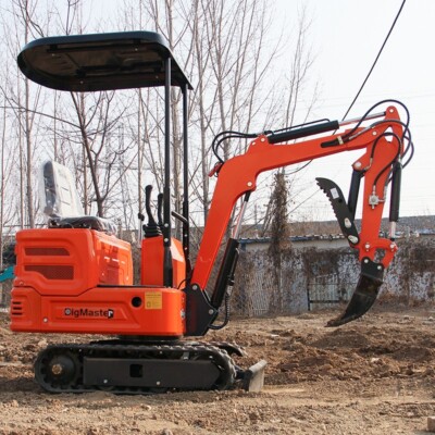Ripper + Mini Excavator 1 Ton Digger 13.5hp Gas Tracked Crawler B&S EPA ...