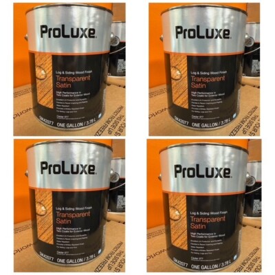 4 GALLONS PROLUXE/SIKKENS LOG & SIDING EXTERIOR STAIN SIK42077 COLOR ...