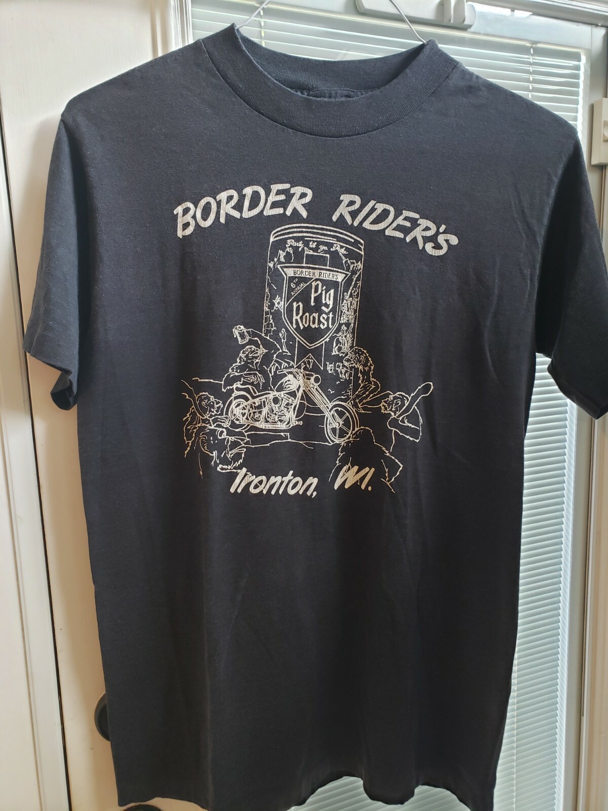 Vintage Wisconsin Motorcycle Club 1980s Single Stitch… - Gem