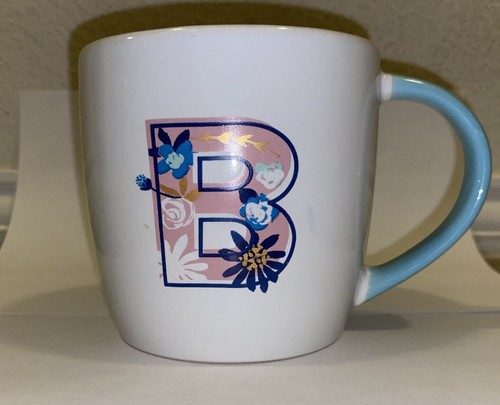 Pacific Market Monogram Clay Art Initial Mug Coffee Cup Letter B Large ...