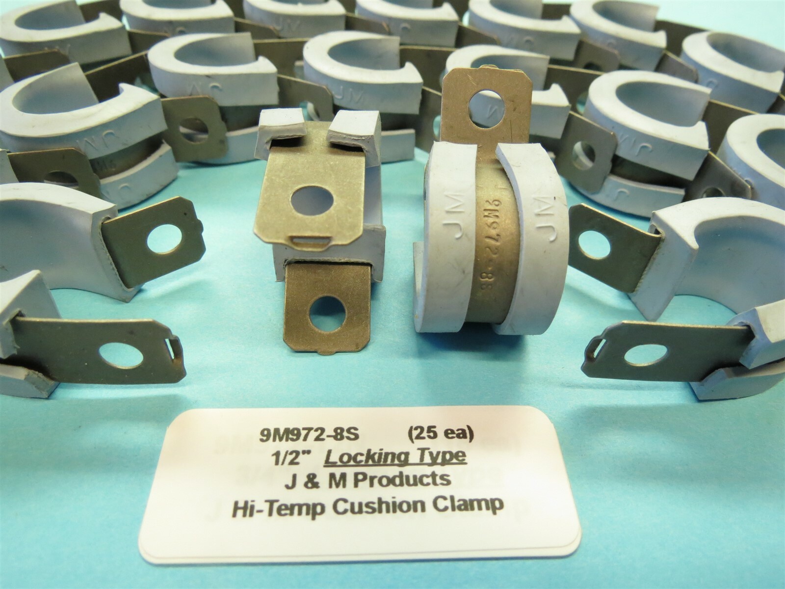 1/2” Locking Aerospace Hi-Temp Cushion Loop Clamps J&M UMPCO 9M972-8S ...