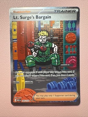 Lt. Surge's Bargain Special Illustration Rare SIR 185/132 Me01: Mega ...