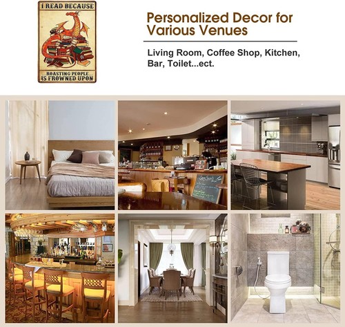 Funny Dragon Tin Sign I Read Because Roasting People Is Frowned Upon ...