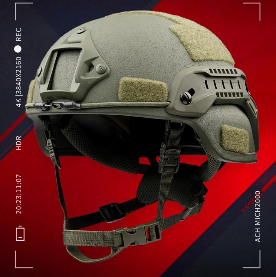 MICH2000 UHMW-PE Bulletproof Tactical NIJ IIIA Helmet W/ Wendy ...