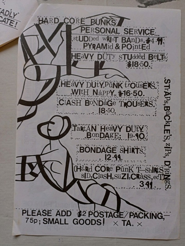 The Last Resort Clothing Shop Catalogue 1980s Original Skinhead Punk Oi ...