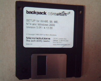 backpack cd-rewriter: Setup for Win 95, 98, ME, NT4, 2000: Version 3.05/ 4.12.00 | eBay