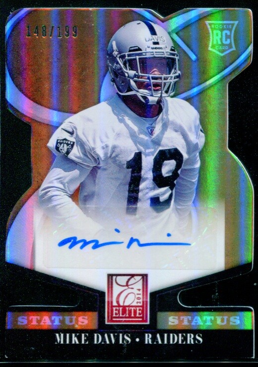 2014 Elite Status Gold #173 Mike Davis Auto Autograph Card /199 | eBay