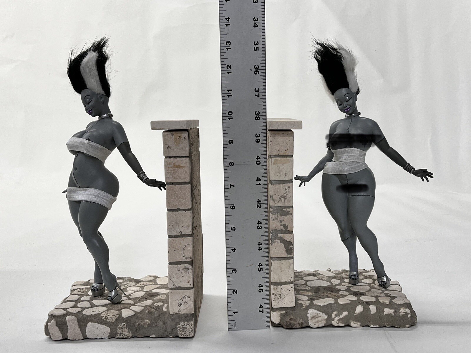 Spencer Davis Booty Babes Franken Babe Custom Artist Made Bookends Set Of 2 | eBay