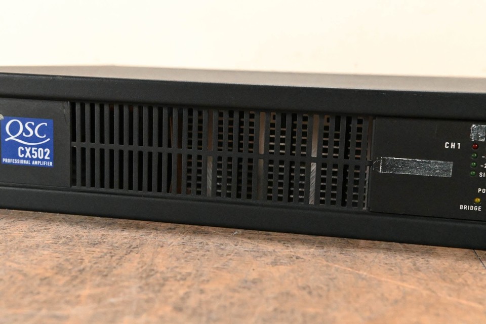 QSC CX502 2-Channel Power Amplifier CG01L8C | eBay