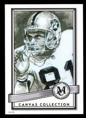 2015 TOPPS MUSEUM CANVAS COLLECTION TIM BROWN 5X7" JUMBO ART CARD #/49 ...