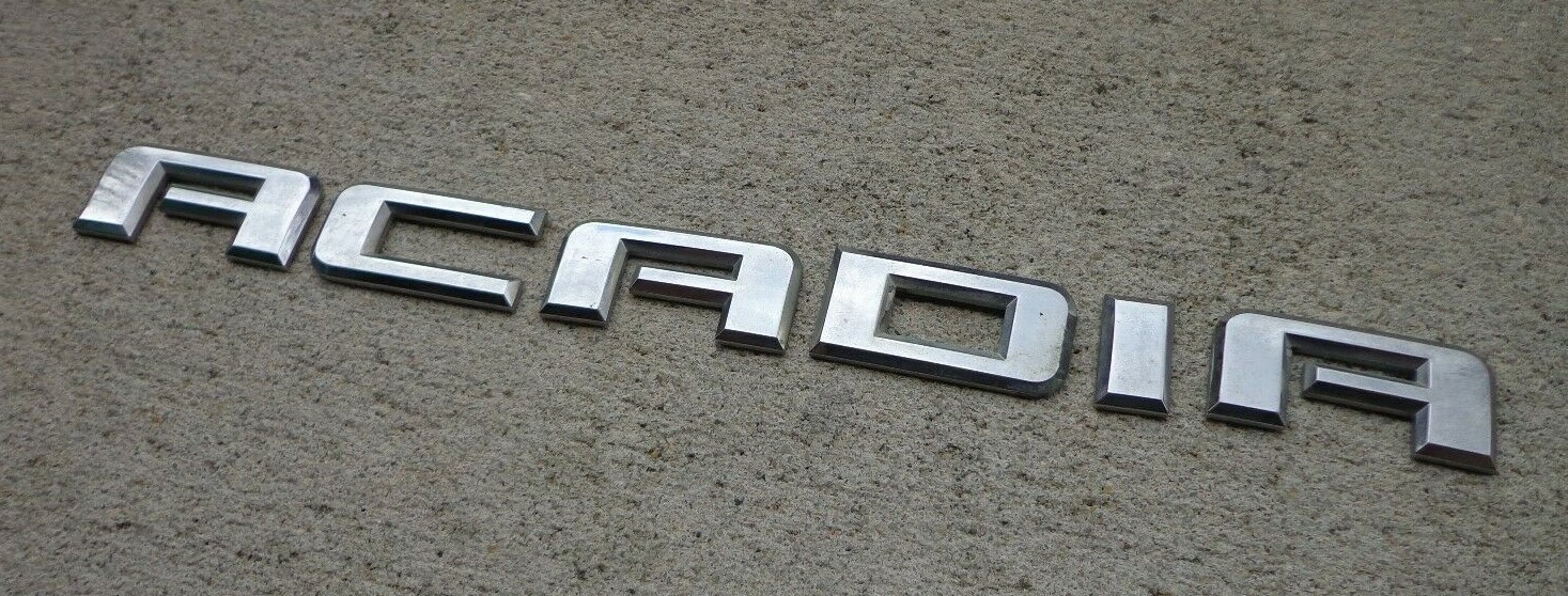 GMC Acadia emblem letters badge decal logo symbol OEM Factory Genuine ...