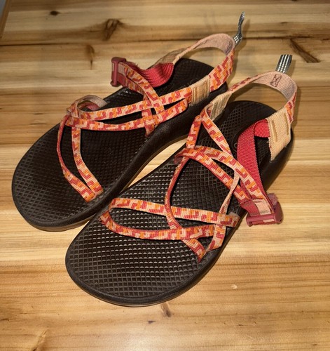 Chaco Sandals ZX2 Womens 6 Orange Strappy Sport Outdoor Chacos ...