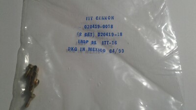 (10pc) D20419-18, ITT , Connector Accessories Screwlock Male | eBay