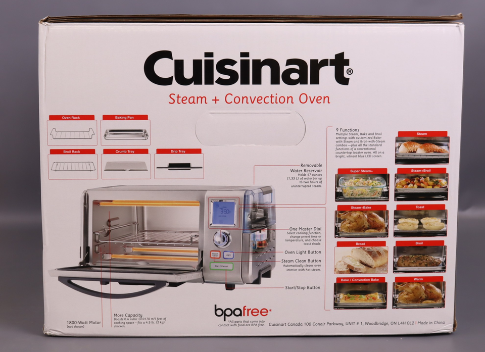 Cuisinart Combo Steam Plus Convection 1800W, Silver (CSO-300N1C ...