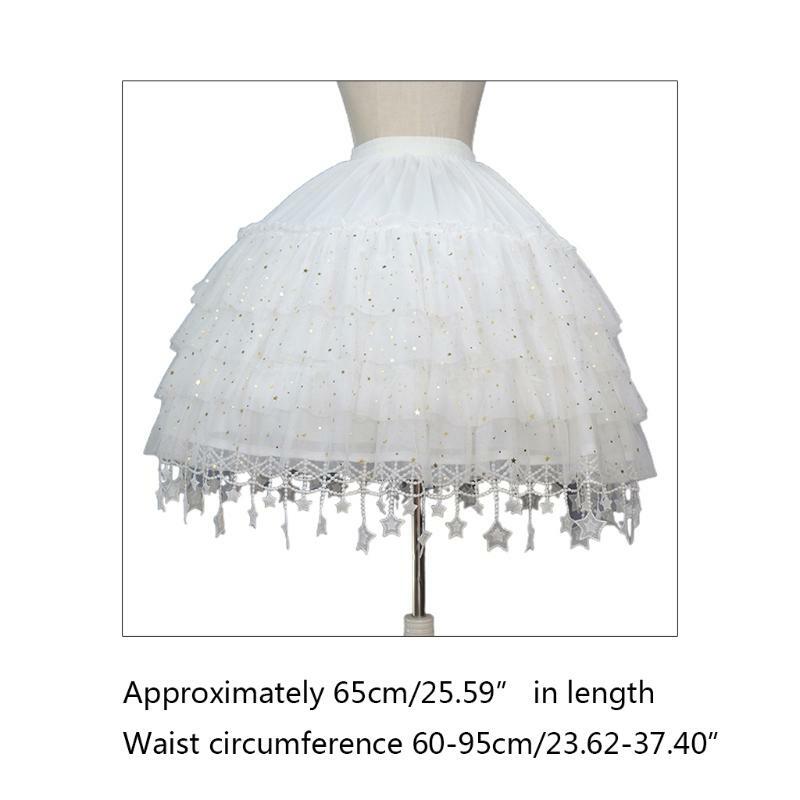 Crinoline Petticoat Short Half Slip 2 Hoops for Bridal Dress Vintage ...