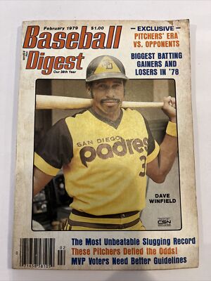 Baseball Digest Magazine February 1979 San Diego Padres Dave Winfield ...