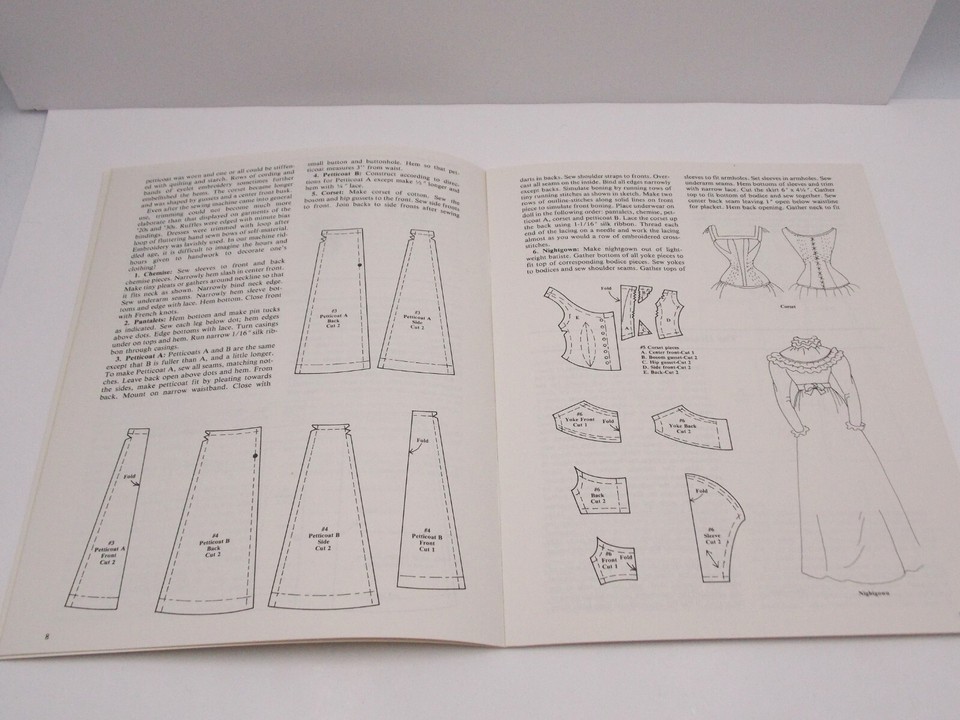 1/12 SCALE DOLL CLOTHING PATTERN BOOKS 1820 - 1825 FASHIONS by SUSAN ...