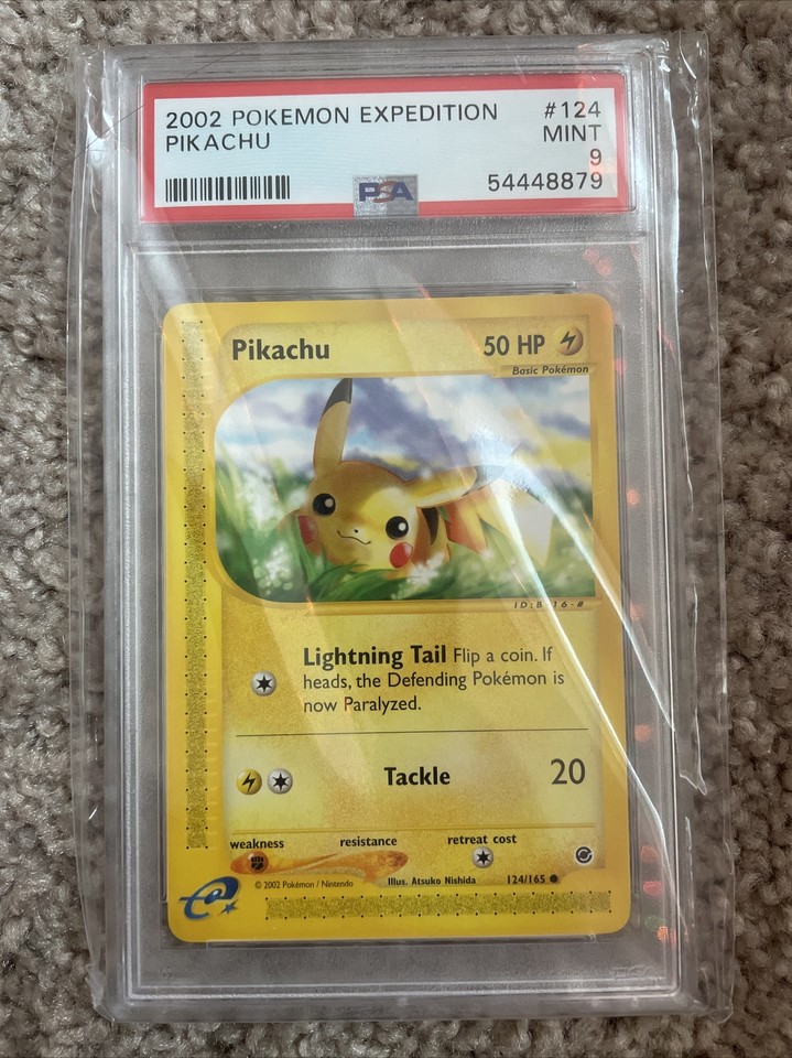 PSA 9 Mint 2002 Pokémon Expedition Pikachu card. | eBay