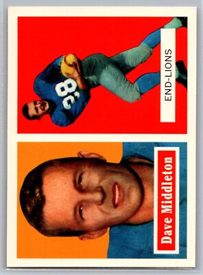 1994 Topps Archives 1957 Football #8 Dave Middleton Detroit Lions | eBay