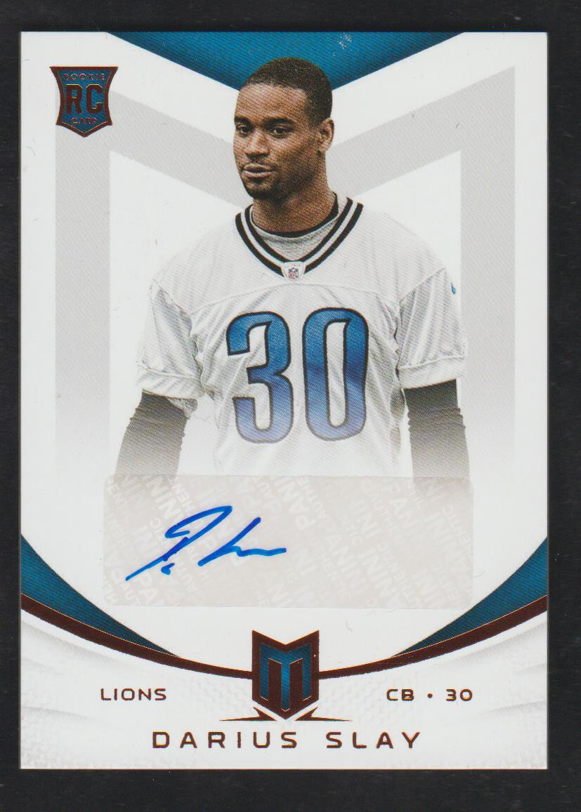 2013 Panini Momentum - Rookie Signatures #122 Darius Slay /599 (AU, RC ...