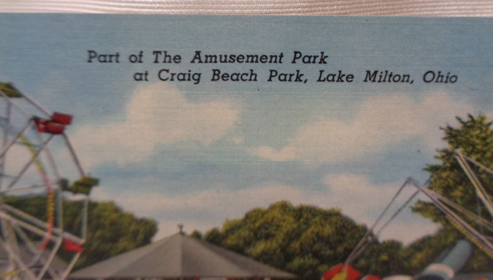 Amusement Park Craig Beach Park Lake Milton OH Ohio Postcard Ferris ...