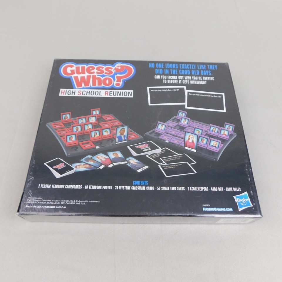 Hasbro Guess Who High School Reunion Parody Edition Party Board Game ...