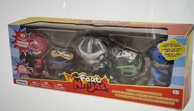 Funrise Fart Ninja 5 Pack 2 Ninjas, 2 Grenades, 1 Ninja XL FARTY PACK ...