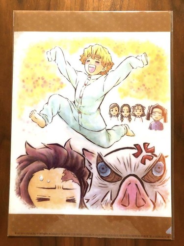 Demon Slayer Zenitsu Agatsuma Clear File Butterfly Mansion Pillar ...