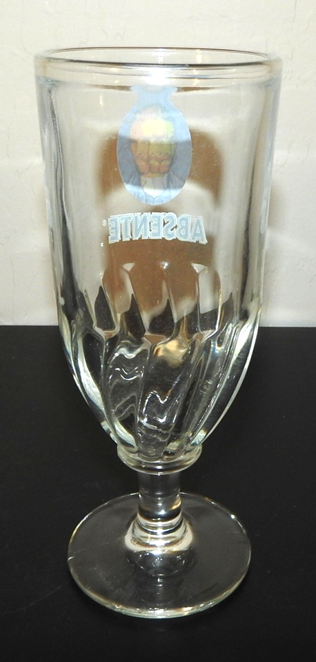 Absente Liquor Colored Vincent Van Gogh Logo Stemmed Glass Absinthe ...