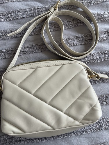 WOMENS PRIMARK CREAM QUILTED SOFT CROSSBODY BAG | eBay