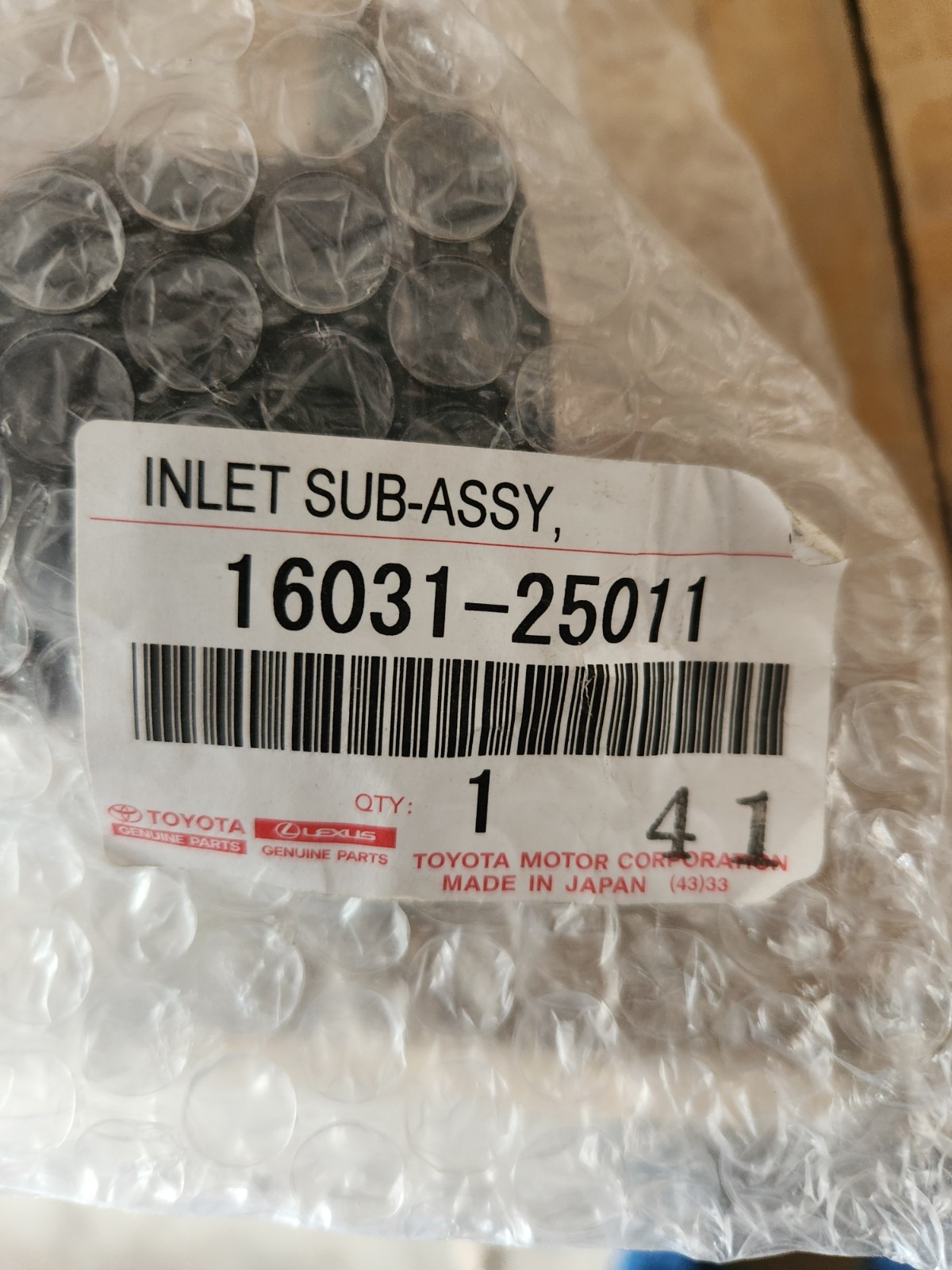 New Genuine Toyota RAV4 Camry Lexus ES300h Water Inlet Engine Coolant ...