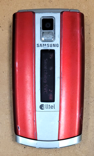 Samsung Hue SCH-R500 - Red and Silver ( Cricket ) Rare Cellular CDMA ...