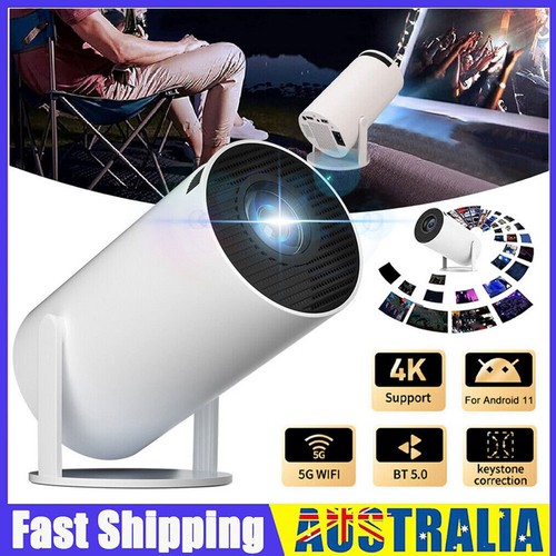 Smart Projector 4K HD LED WiFi Bluetooth HDMI USB Android Office Home Theater | eBay