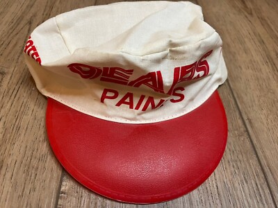 Vintage Sears Painters Hat Cap Weatherbeater Easy Living 2 Stripe Rare ...