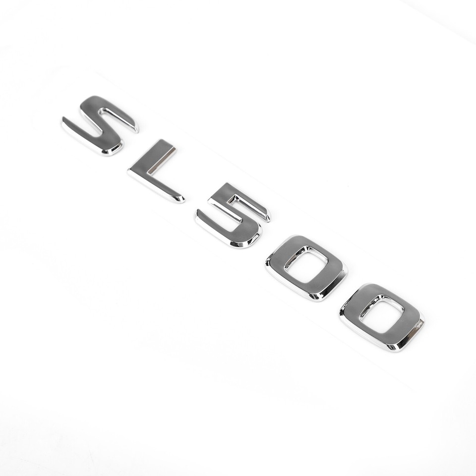 Trunk Rear Emblem Badge Chrome Letter Sl 500 For Mercedes R230 R231 Sl ...