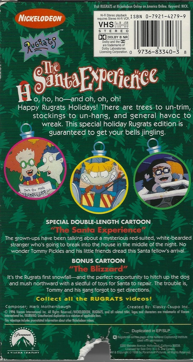 Rugrats The Santa Experience Vhs Ebay