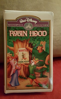 Walt Disney Masterpiece Collection Robin Hood Vhs Ebay