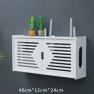 Router Storage Box WIFI WALL MOUNTED Shelf CABLE ORGANIZER Floating ...