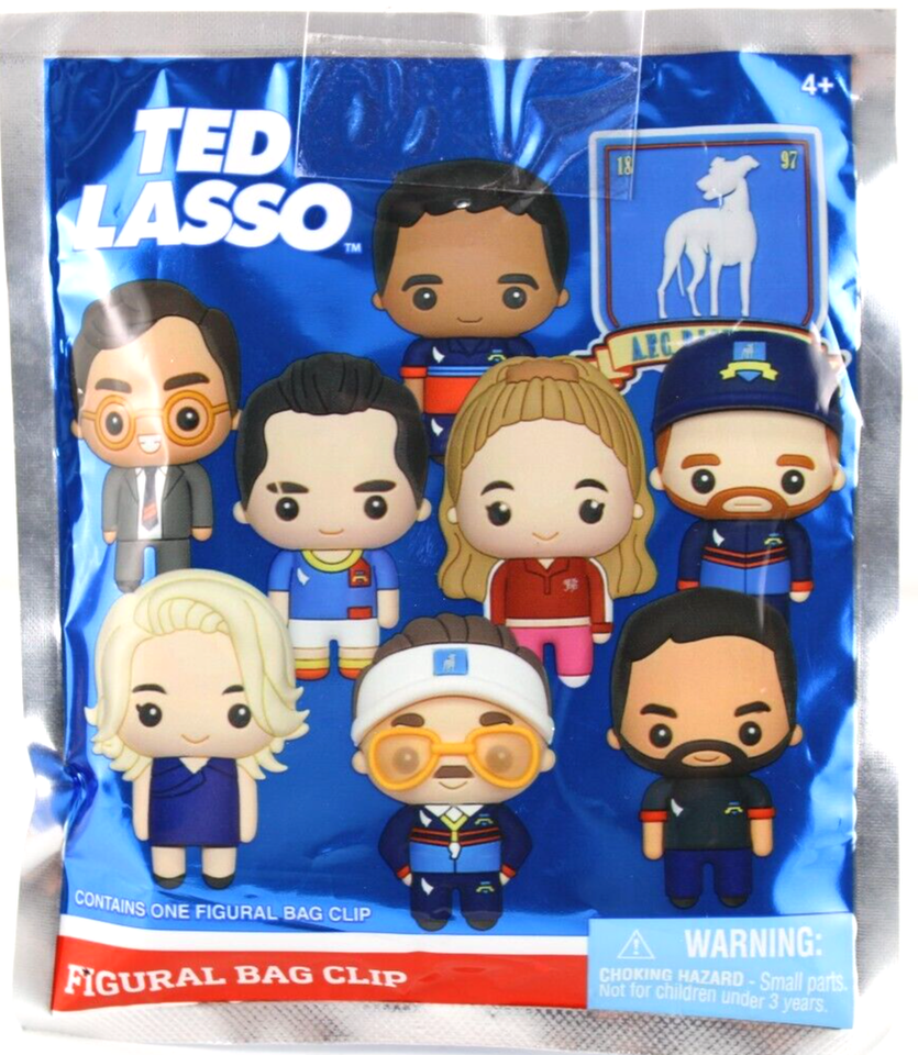 TED LASSO BLIND BAG FIGURAL BAG CLIPS LOT OF 3 CHARACTERS SEALED RARE ...