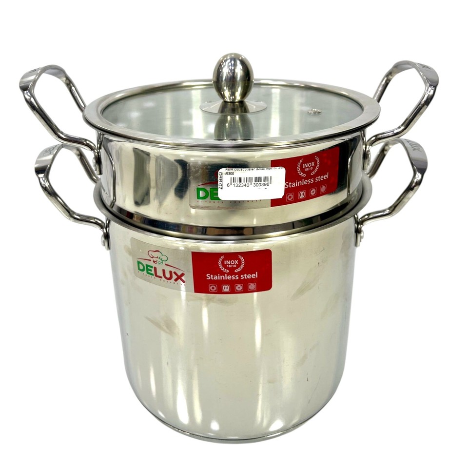Stainless Steel Couscoussier Moroccan Couscous Pot Steamer Cookware 2 ...