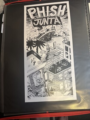 Phish Junta Poster Jim Pollock Signed Silkscreen #1395/1989 | eBay