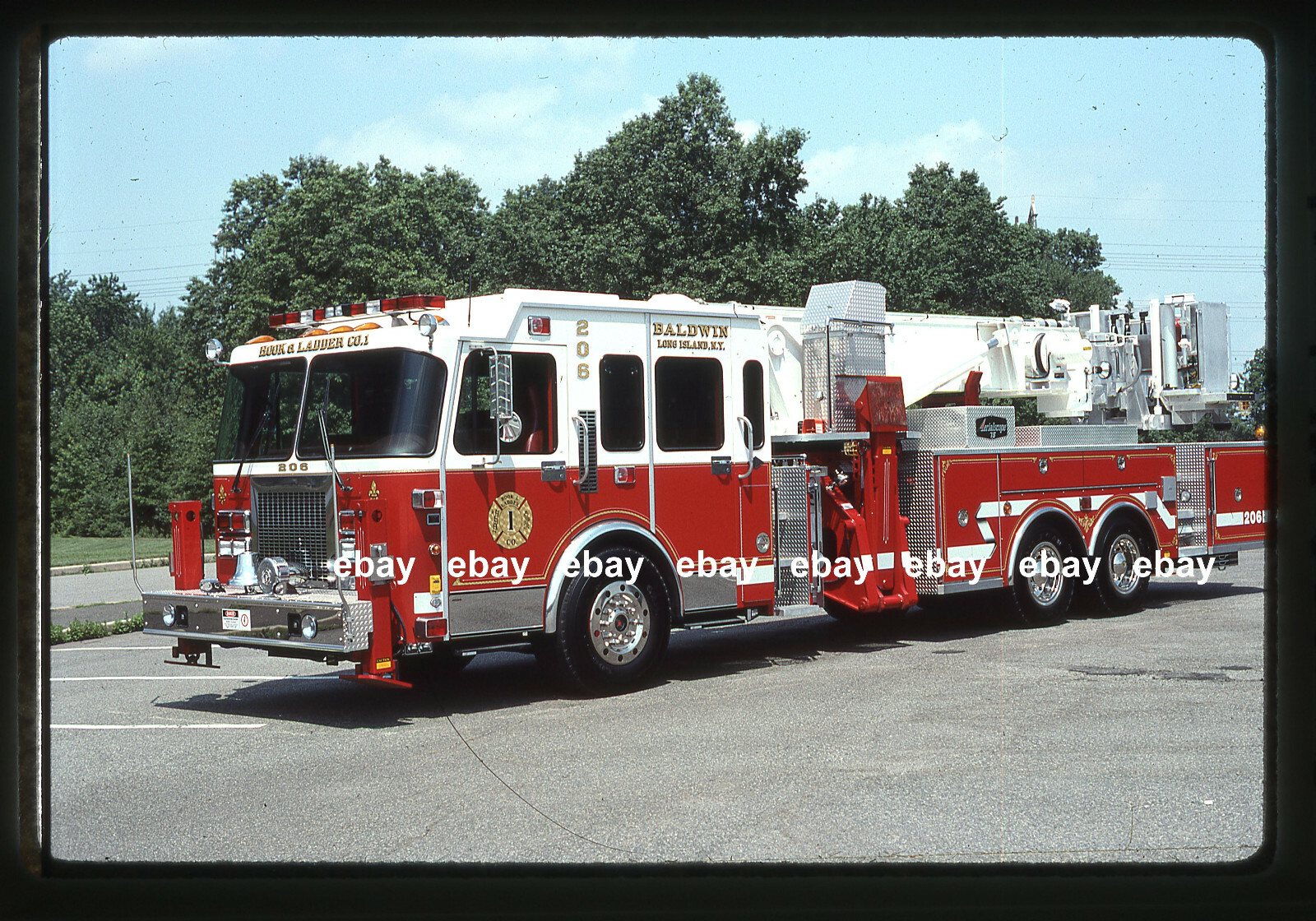 Baldwin NY T206 1998 Spartan Aerialscope 75' Tower Ladder Fire ...